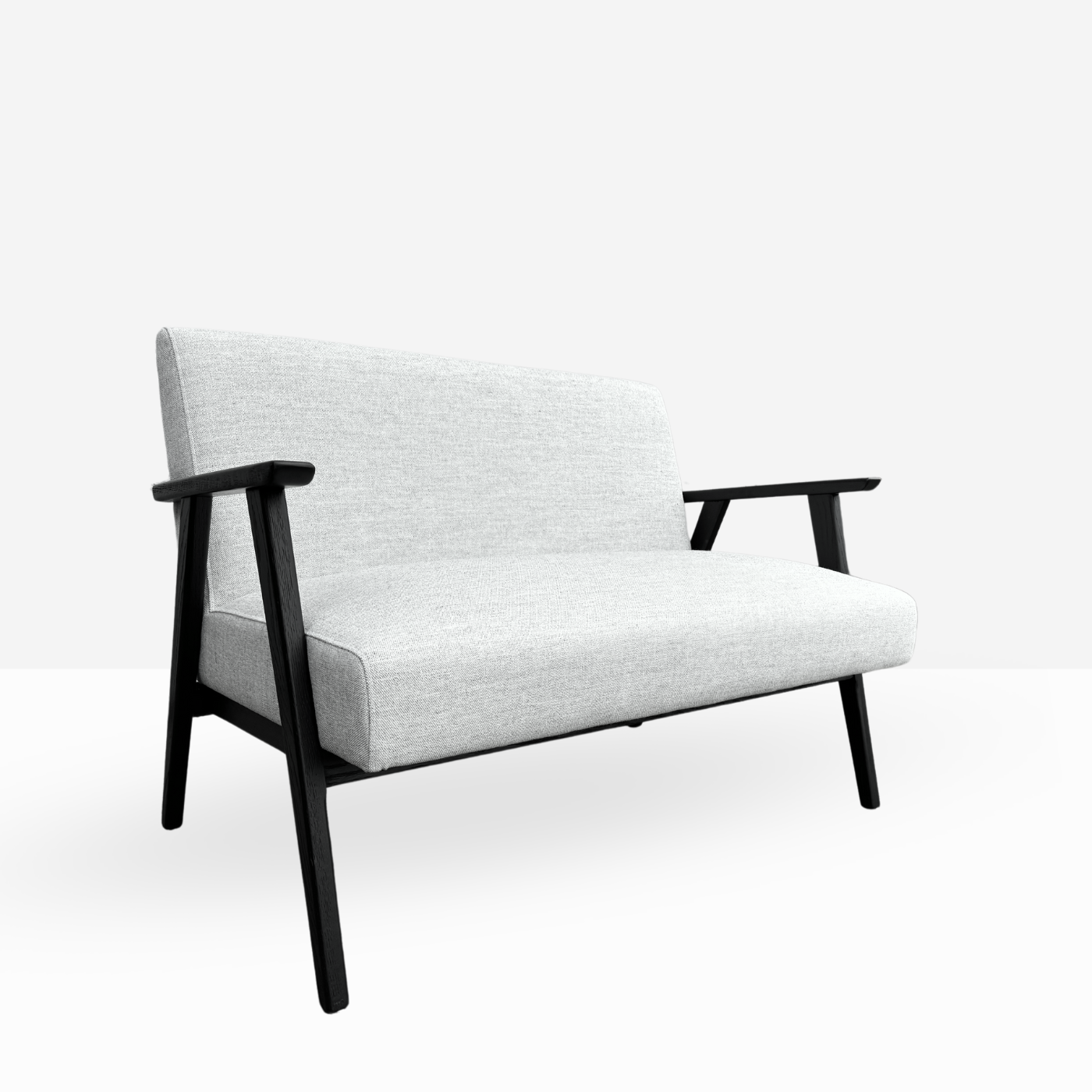 Nuvo Grey Mid Century Sofa | Premium Furniture Hire | NYED