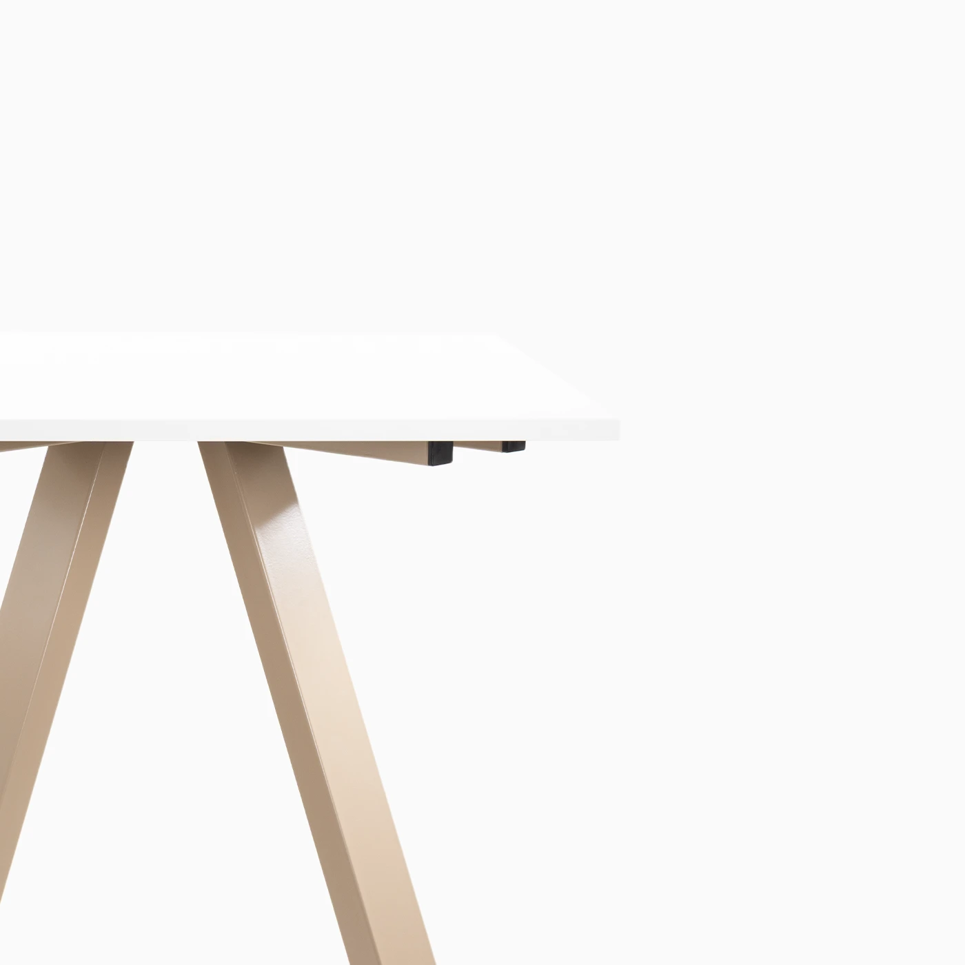 ARKI Table Square White Nude Legs | Event Furniture Hire | NYED